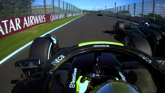 2023 Japanese Grand Prix: Hamilton overtakes Alonso at 130R