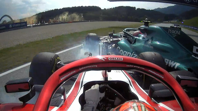 Dramatic last lap collision with Raikkonen a ‘misunderstanding’ says ...