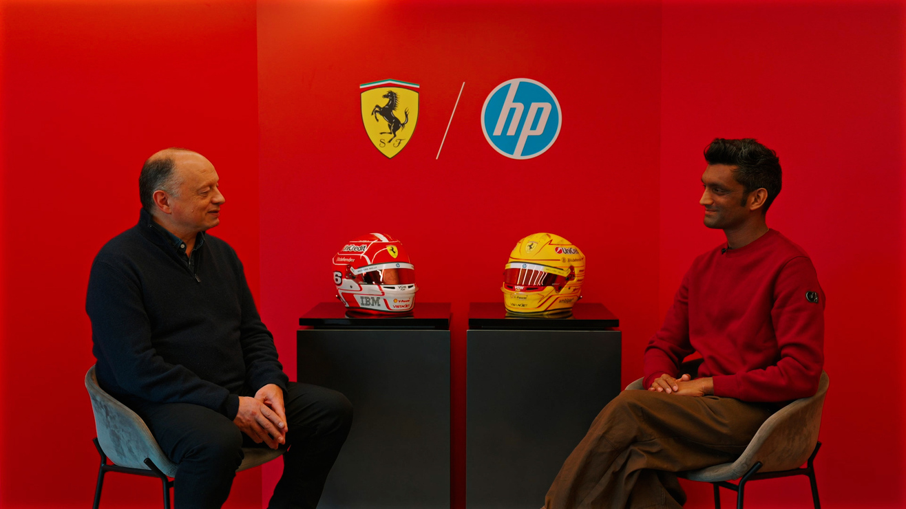 Lewis Hamilton shares first look at striking helmet design for new Ferrari chapter | Formula 1®