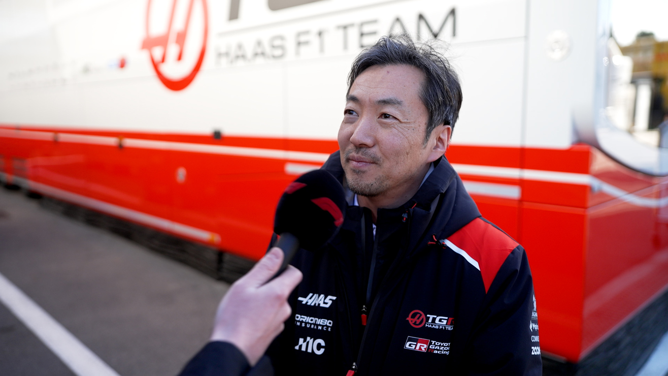 Komatsu 'really happy' with Haas' progress on Friday at Barcelona Shakedown