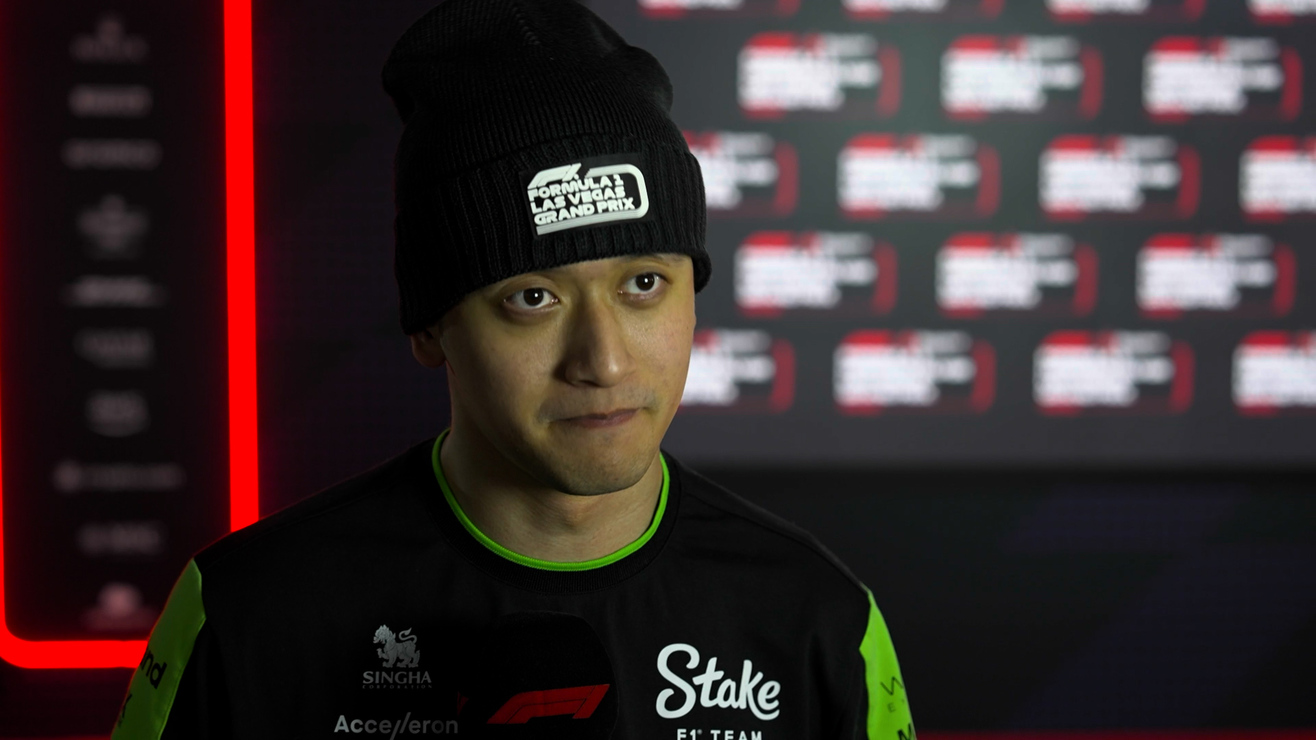 ‘It was like ice skating’ – Zhou struggling with lack of grip in Las Vegas