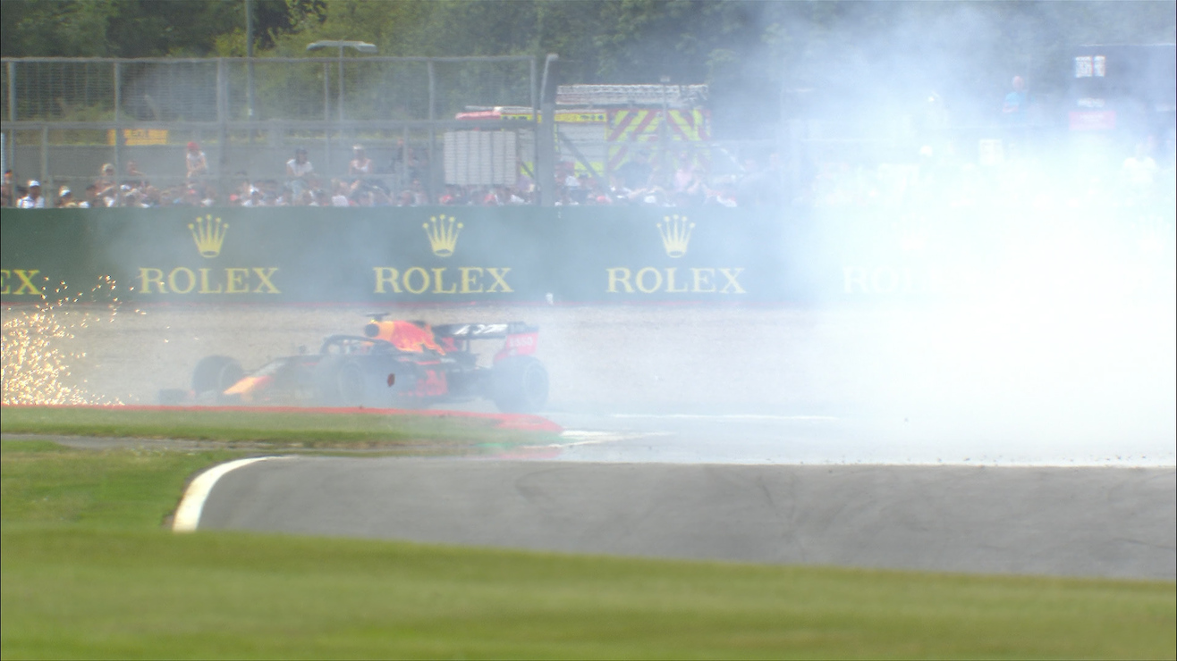 ALL THE ANGLES: Vettel's Silverstone crash with Verstappen
