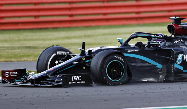 WATCH: Last lap tyre drama leads to tense finish at Silverstone ...