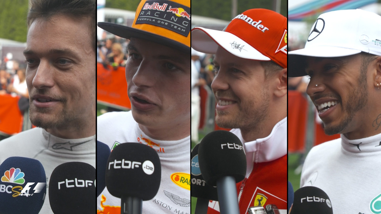 Drivers report back after qualifying in Belgium