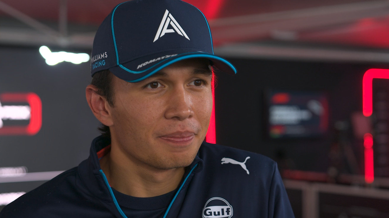 Albon describes 'scary moment' when he nearly ended up in 'The Wall of ...
