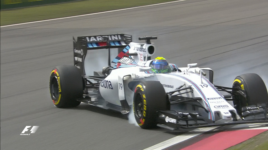 FP2 Breaking News: Massa spin brings out red flag