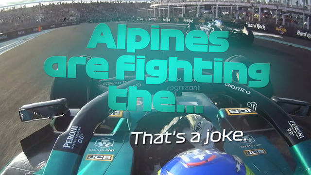 2023 Miami GP FP2: Alonso jokes about former team Alpine after being ...