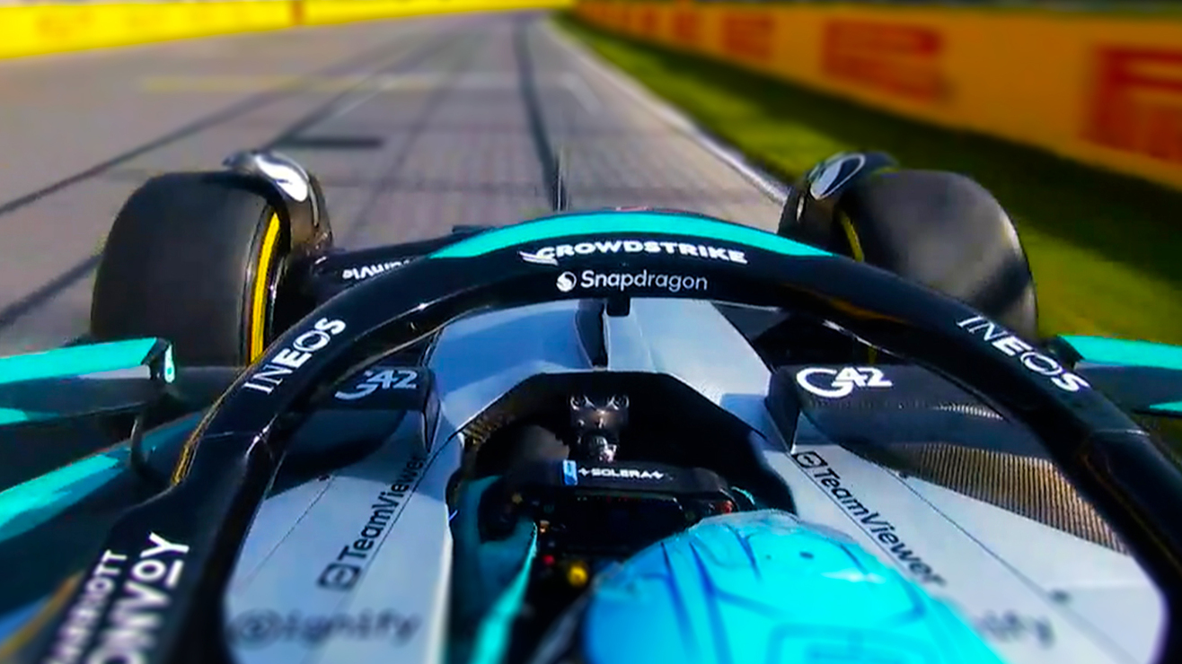 ONBOARD: George Russell’s 2025 Pirelli Pole Position Award lap at the ...