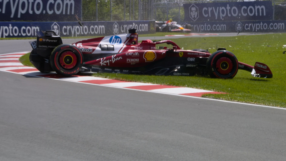 2025 Canadian GP FP1: Leclerc crashes out to trigger red flags