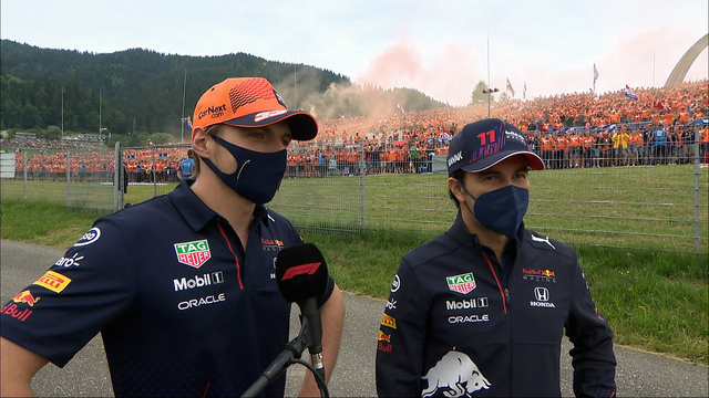 2021 Austrian Grand Prix: Full grandstand roar for Verstappen and Pérez