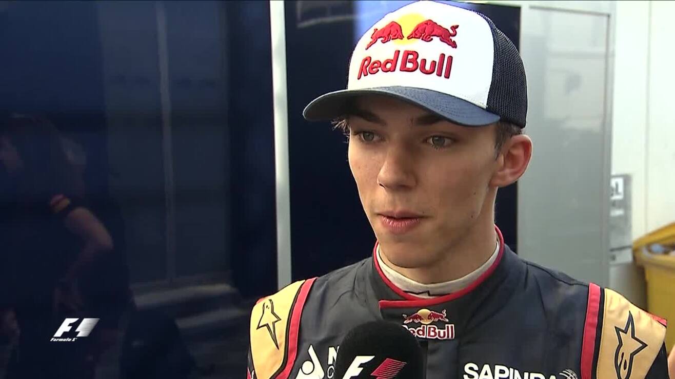 Carlos Sainz and Pierre Gasly at the test in Barcelona