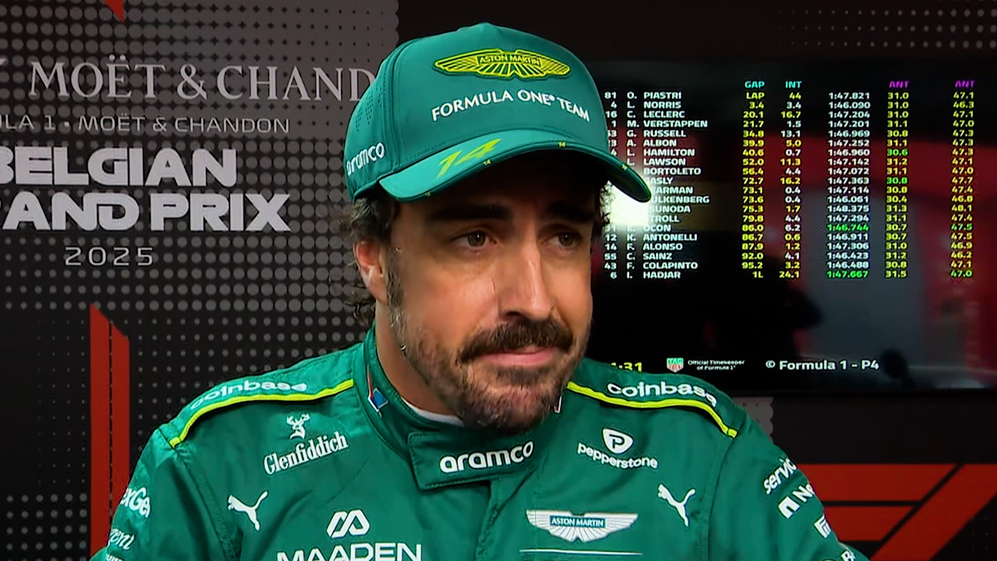 Alonso says the car 'felt slow out there' after start from pit lane