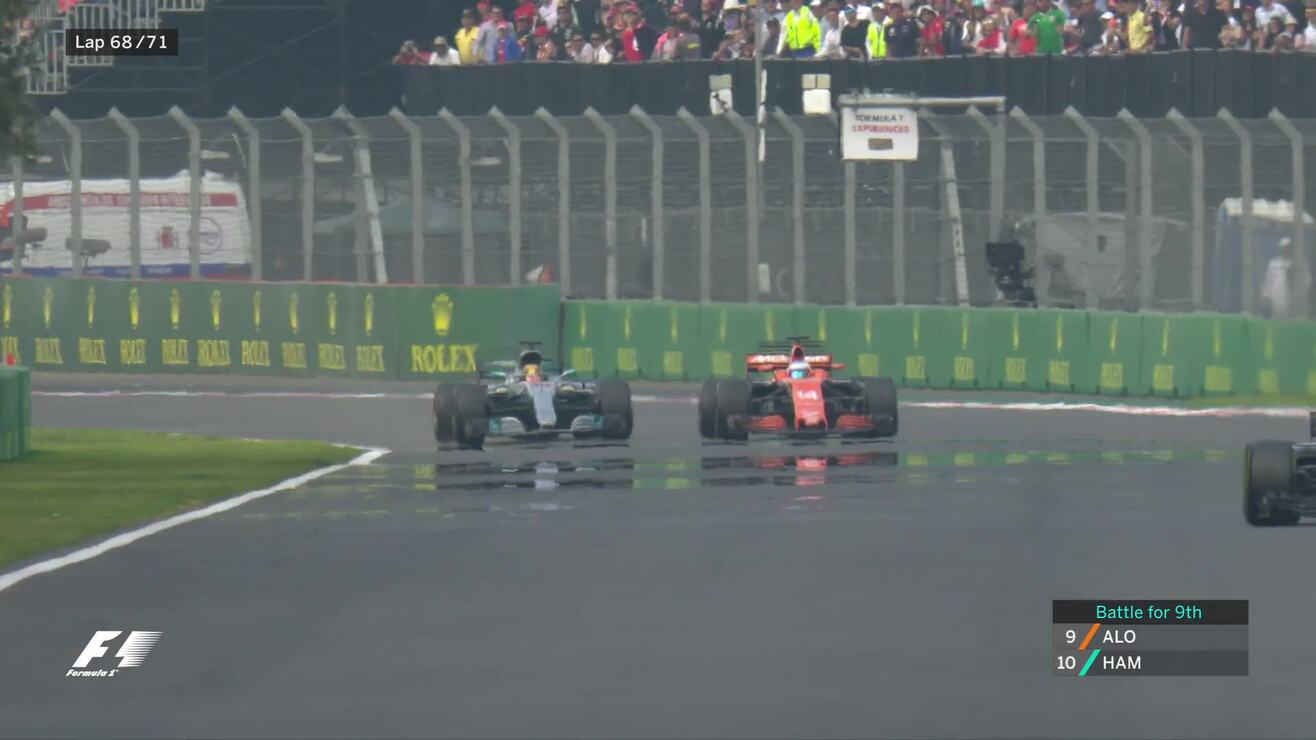Best Overtakes 2017 - Hamilton v Alonso, Mexico