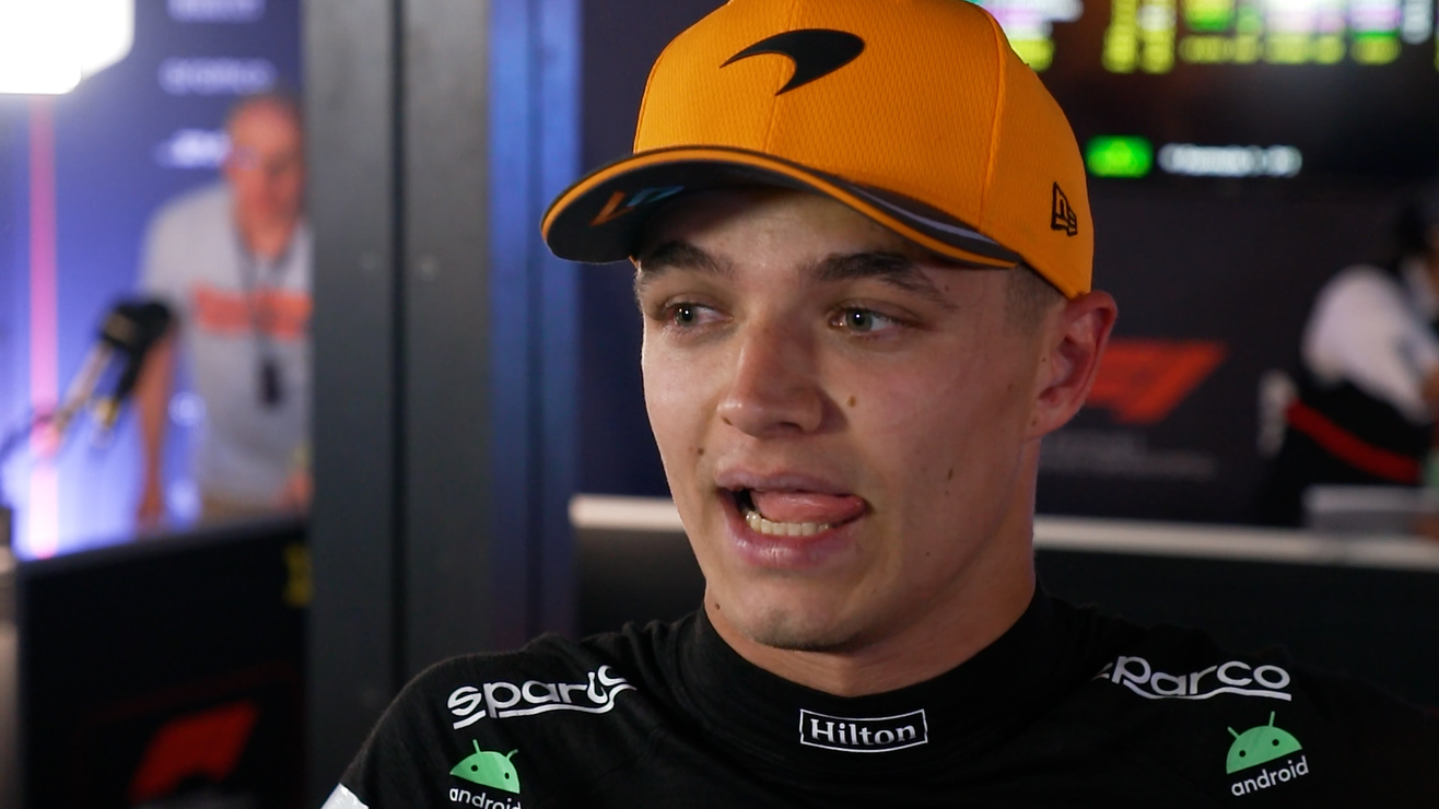 Norris jokes his race was ‘good pit stop practice for the mechanics ...