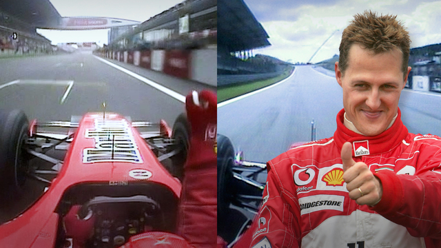 Iconic Michael Schumacher onboards