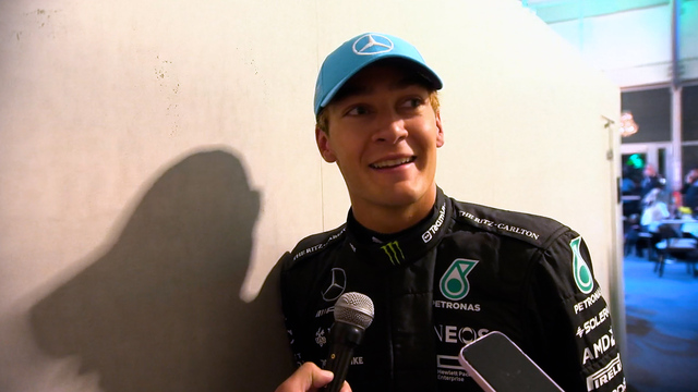 Russell raring to get racing in ‘spectacular’ Las Vegas after first day ...