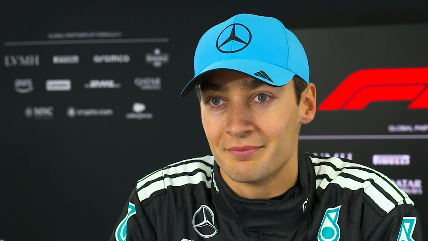 ‘Just keeping it on the road was a handful’ admits Russell after podium ...