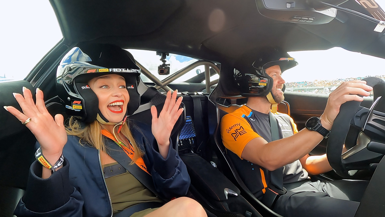 "This Is SO Exciting!" Emilia Clarke takes on a Silverstone Hot Lap