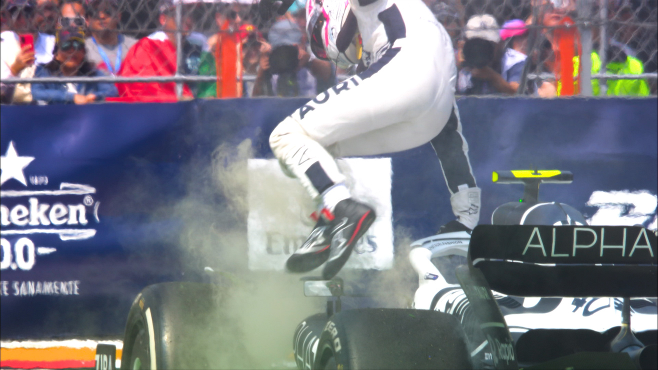2022 Mexico City GP FP1: Brake fire ends Liam Lawson’s practice ...