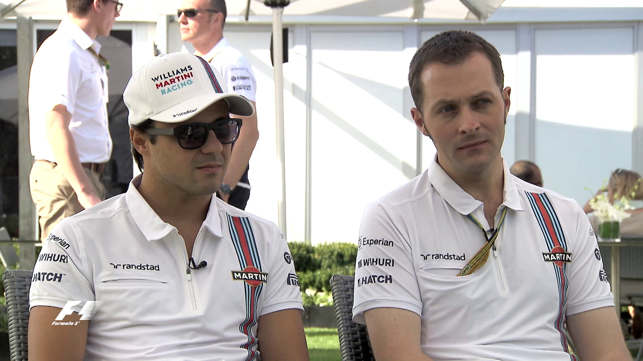 An interview with Massa and his engineer