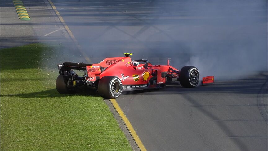 FP2: Leclerc loses it over Melbourne kerbs