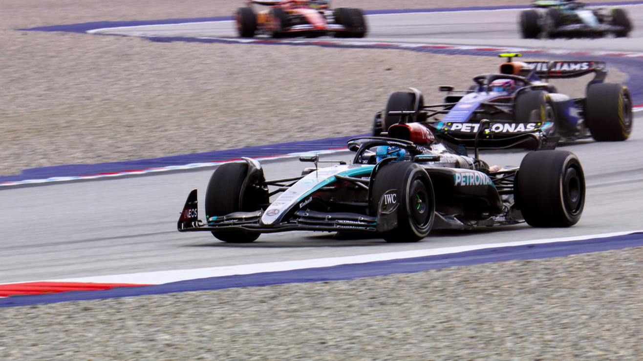 2024 Austrian Grand Prix: Russell crosses the line to take his second ...