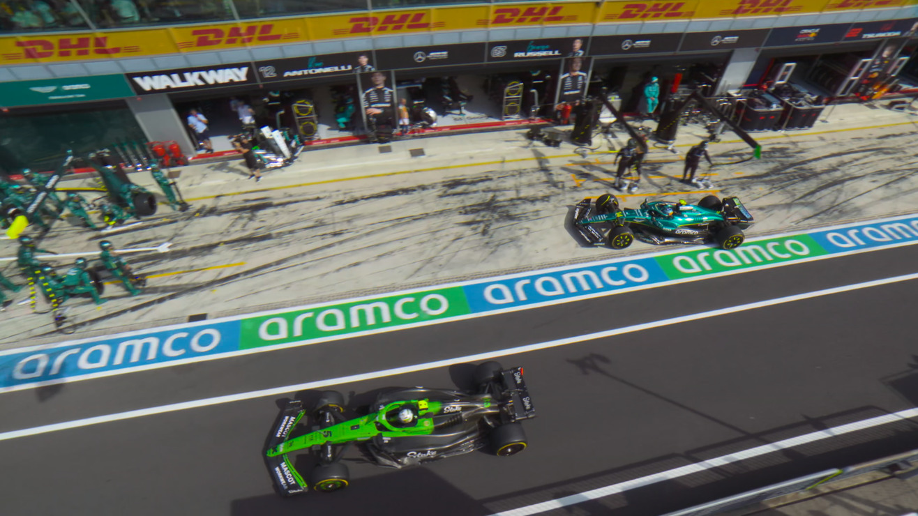 2025 Italian Grand Prix: Alonso jumps Bortoleto in pit stop head-to-head