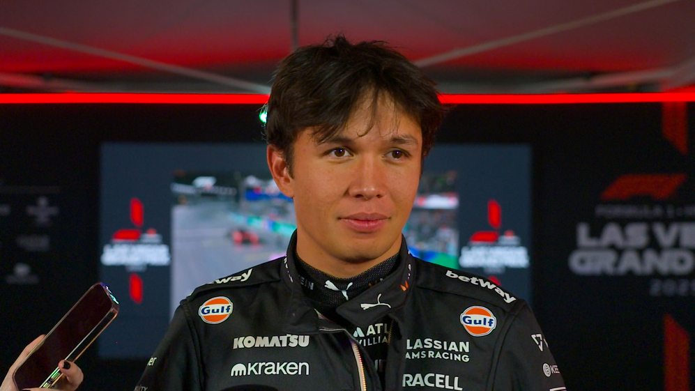 Albon: Losing team radio 'was pretty peaceful'
