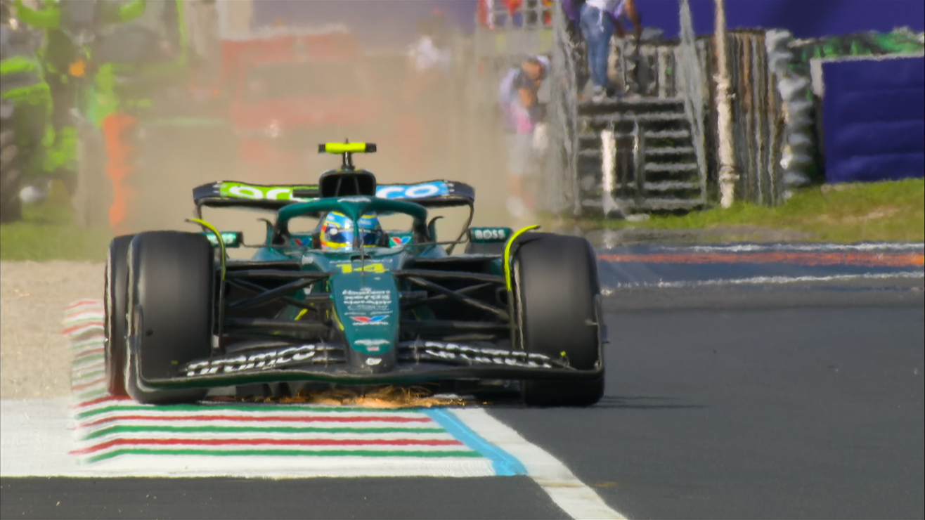 2025 Italian Grand Prix: Alonso out on Lap 25 after suspension failure