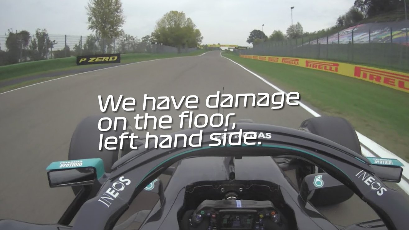 2020 Emilia Romagna Grand Prix: Track debris causes Bottas floor damage