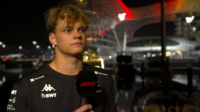 Paul Aron appreciates 'massive opportunity' in his first Formula 1 test