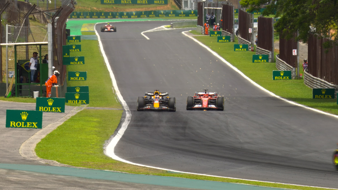 2024 Sao Paulo GP Sprint: Verstappen powers past Leclerc to snatch P3