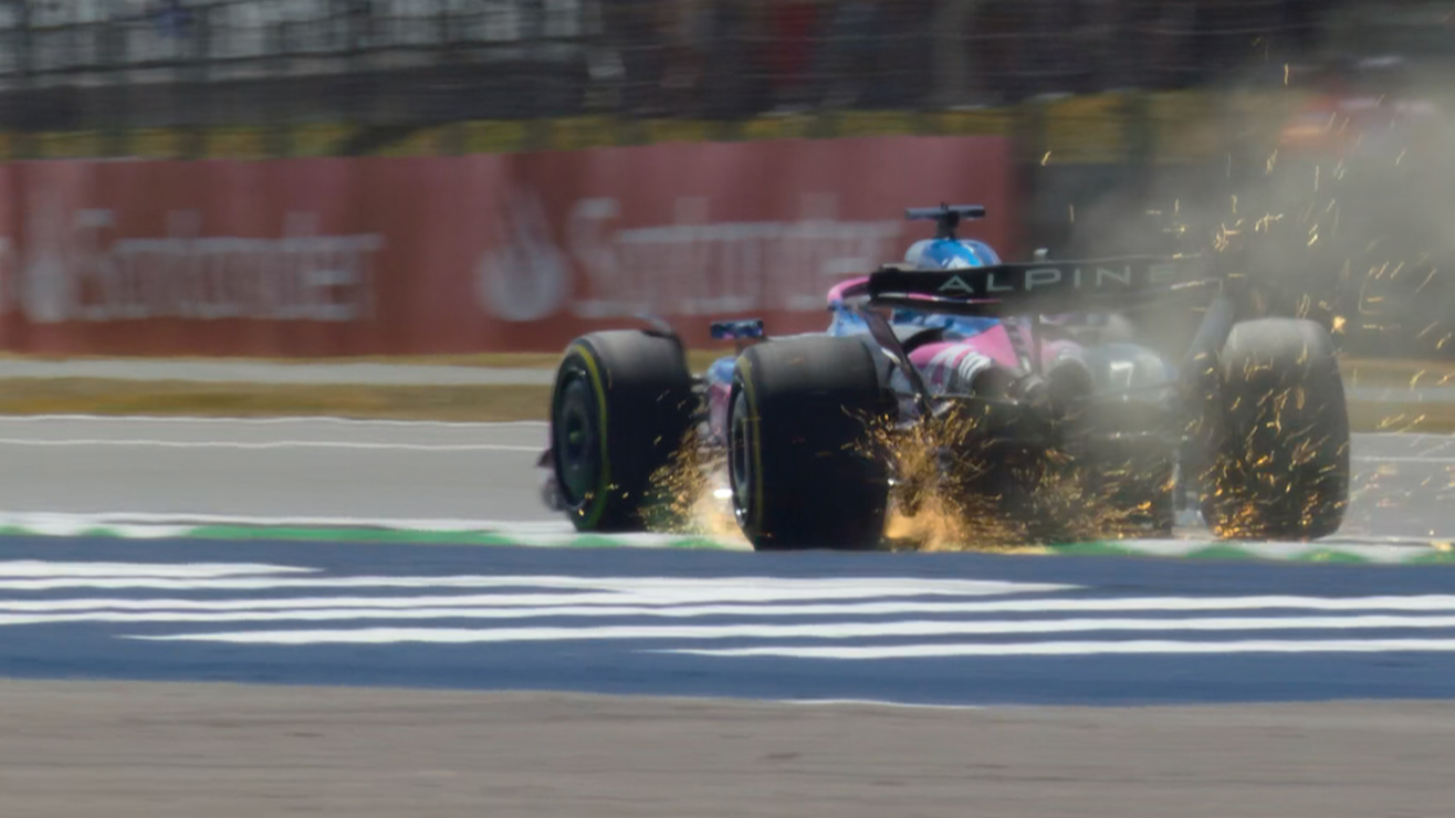 2025 British GP FP1: Gasly saves high-speed spin at Copse