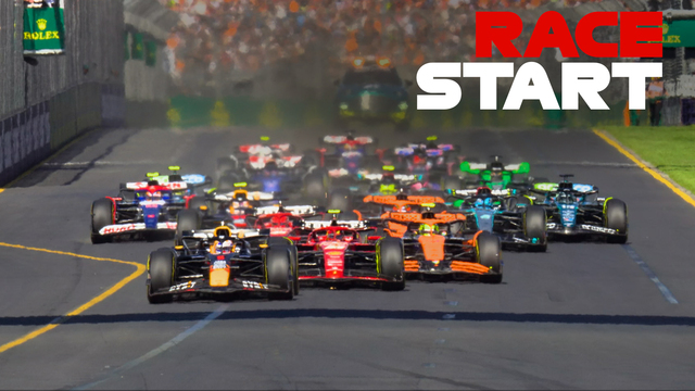 RACE START: Watch the getaway in Australia as Max Verstappen holds the ...