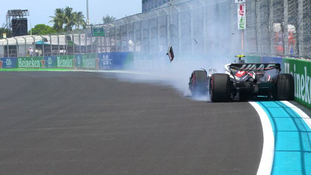 MUST-SEE: Hulkenberg brings out the red flags during FP1 in Miami after ...