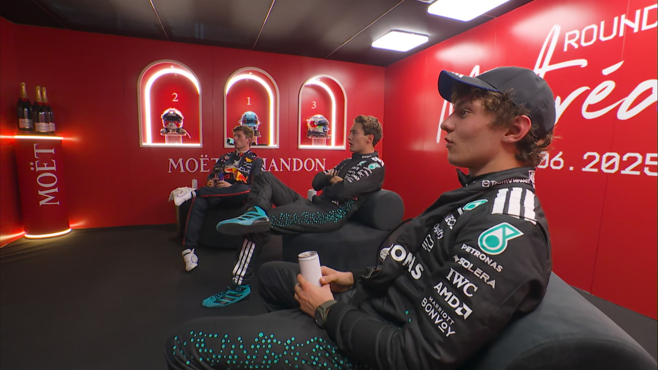 Cool-down room: Russell, Verstappen and Antonelli give their take on ...